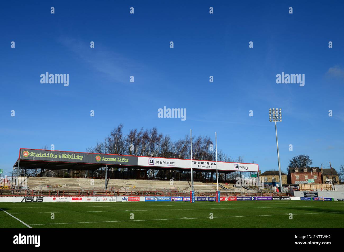 Wakefield, England - 15th January 2023 - General view construction work ...