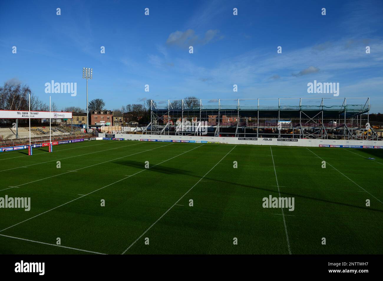 Wakefield, England - 15th January 2023 - General view construction work ...