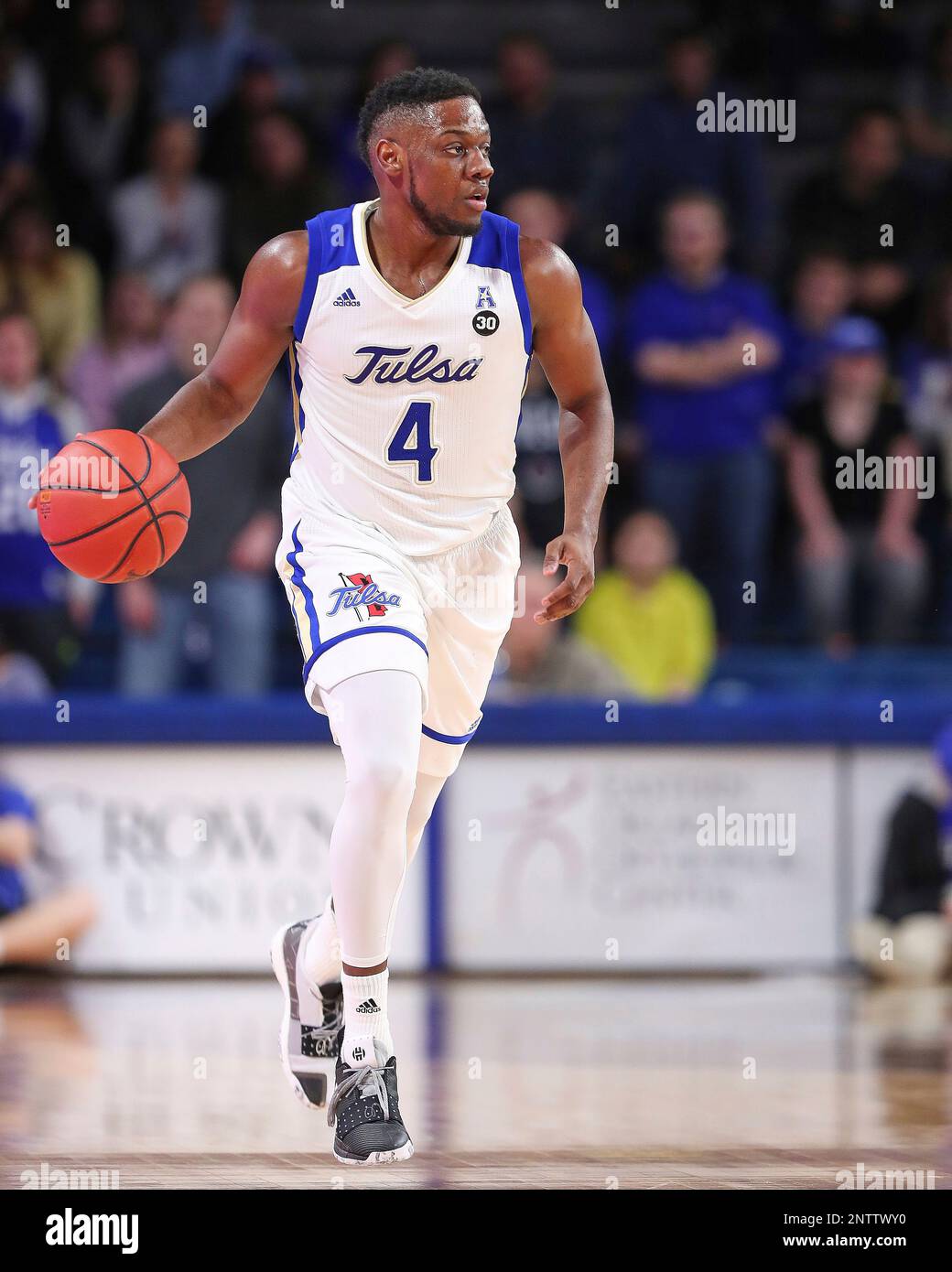TULSA, OK - MARCH 03: Tulsa Golden Hurricane Guard Sterling Taplin (4 ...