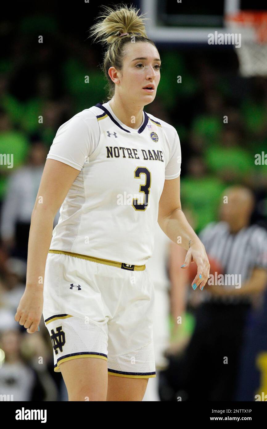 SOUTH BEND, IN - MARCH 03: Notre Dame Fight Irish guard Marina Mabrey ...