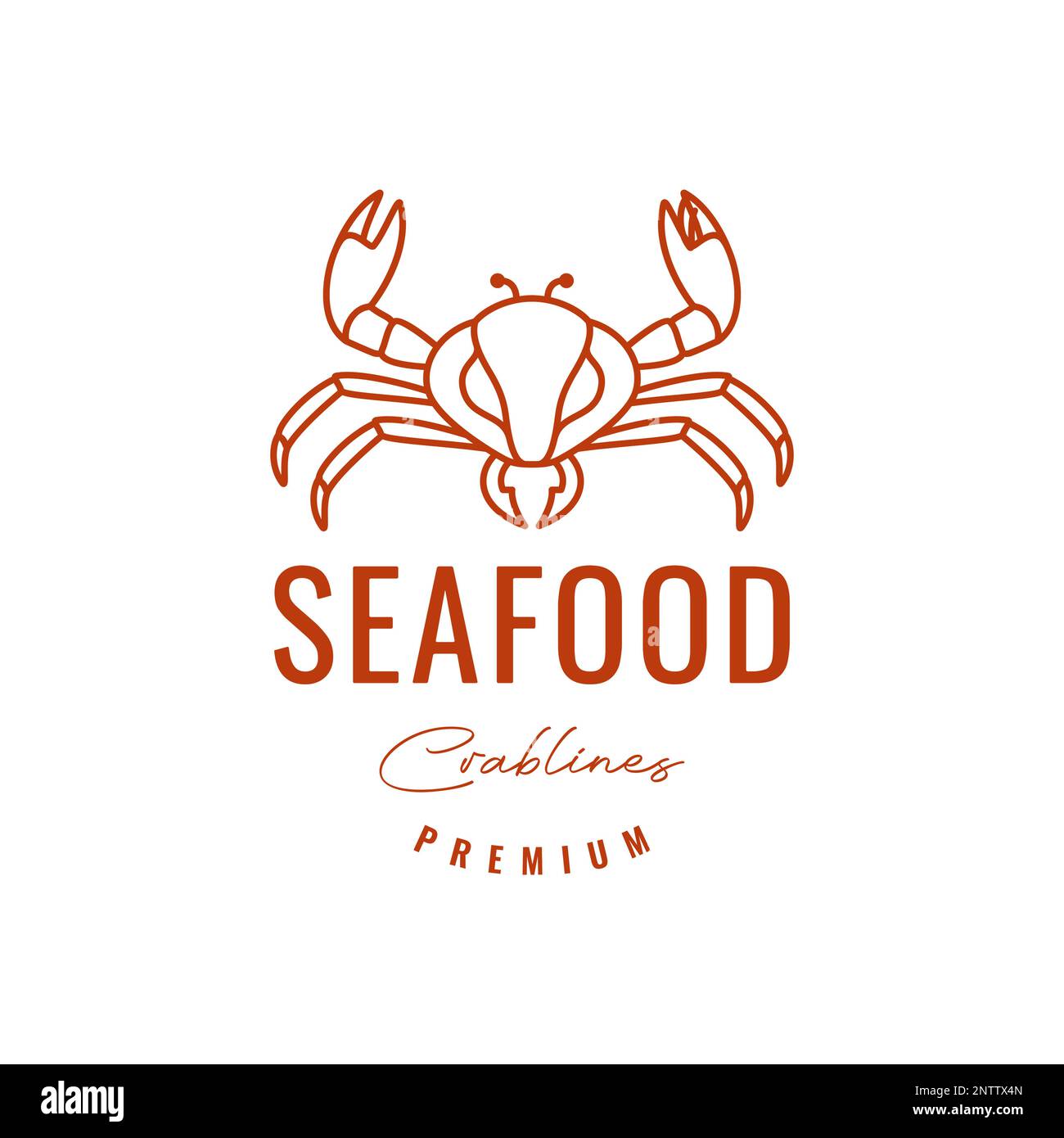 animal creature ocean sea crab seafood food cooking line minimal ...