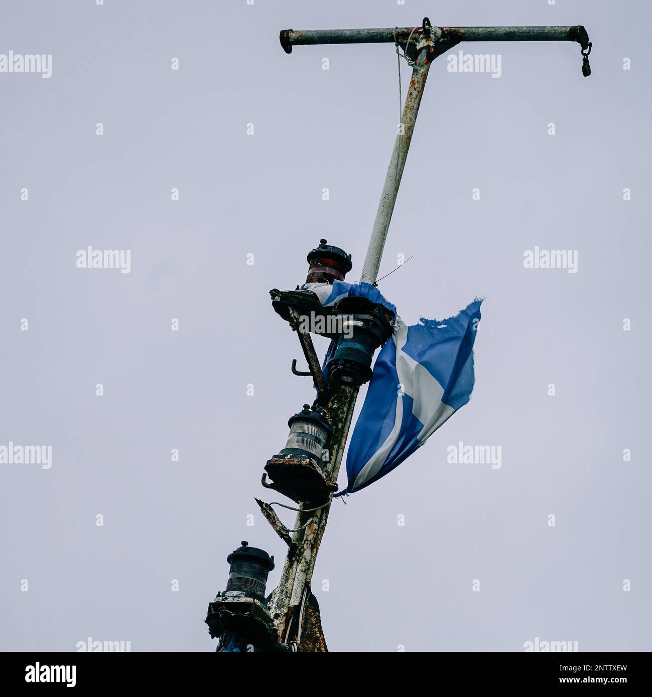 Corpach Shipwreck with Ben Nevis . Rusting remains of the MV Dayspring ...