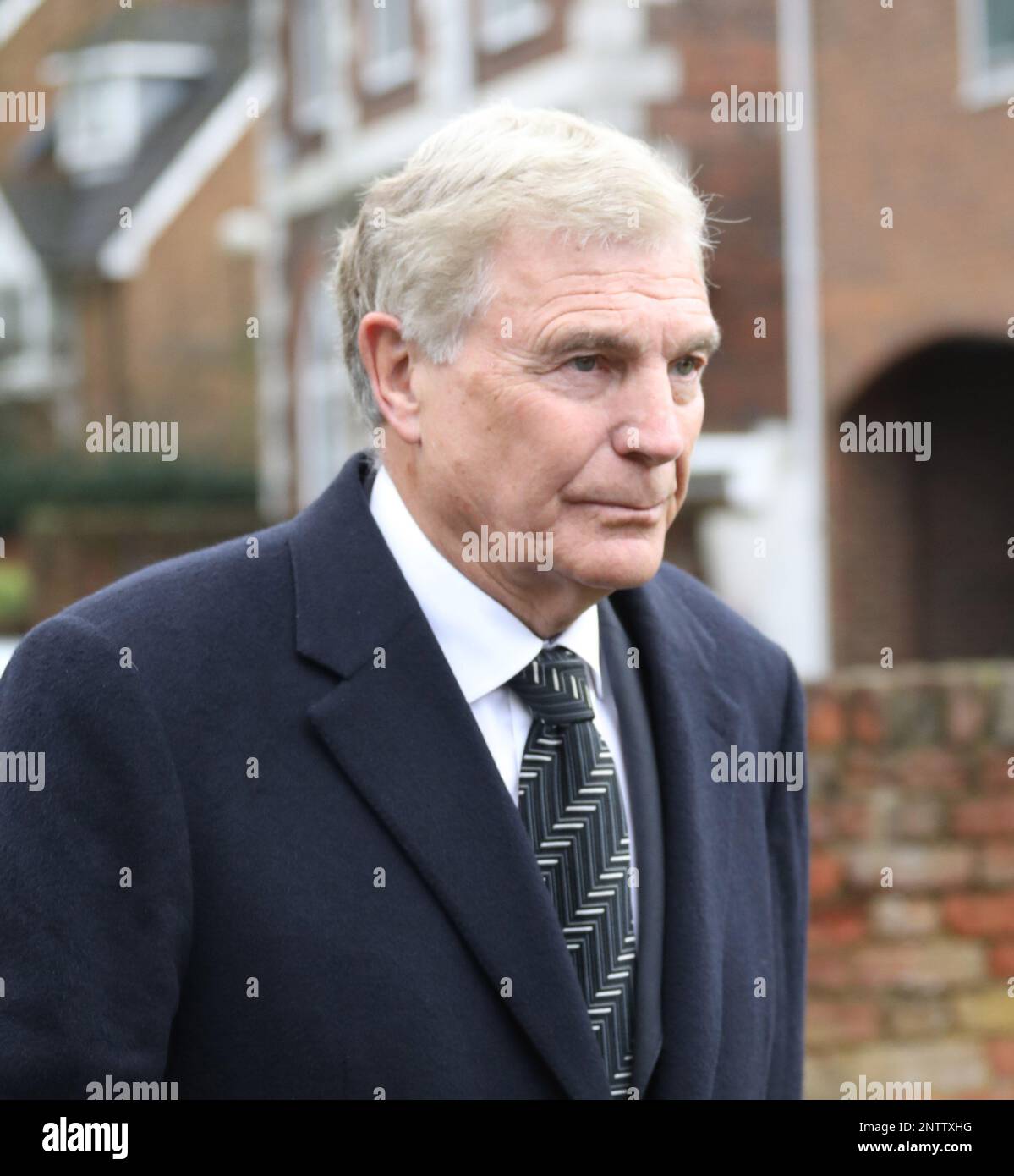 pic shows: mourner Trevor Brooking Former England and Watford manager ...