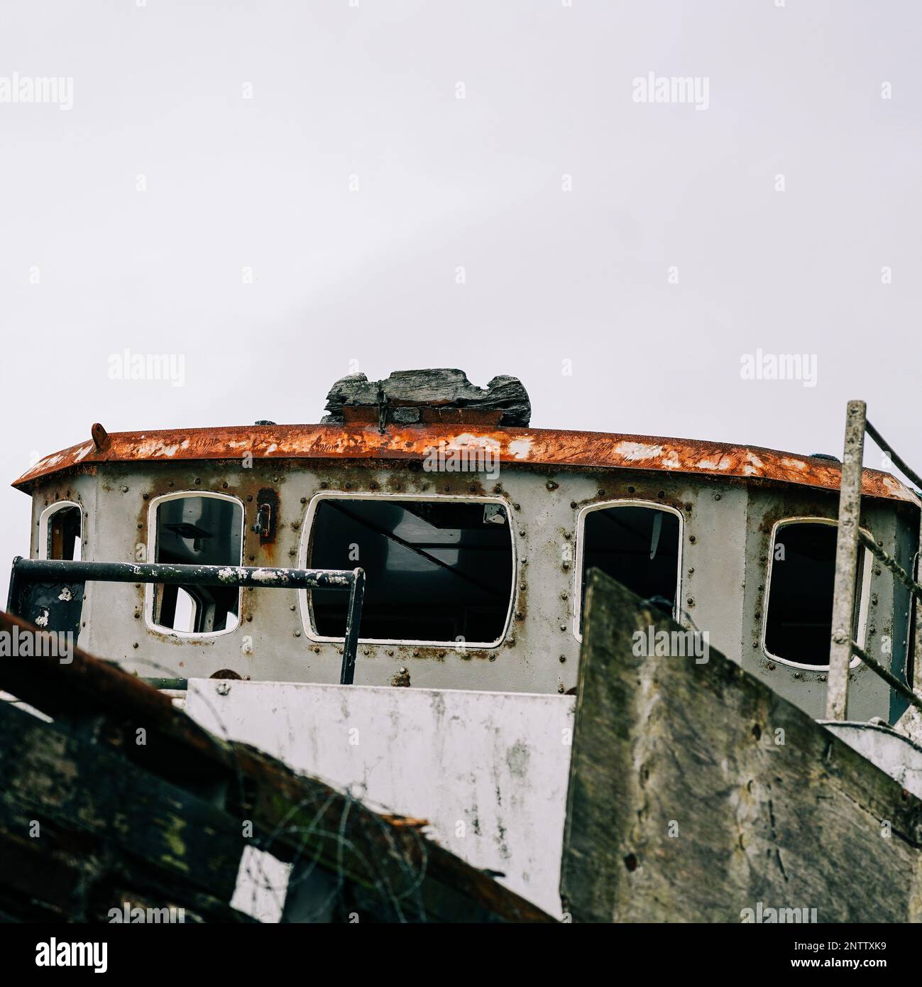Corpach Shipwreck with Ben Nevis . Rusting remains of the MV Dayspring ...
