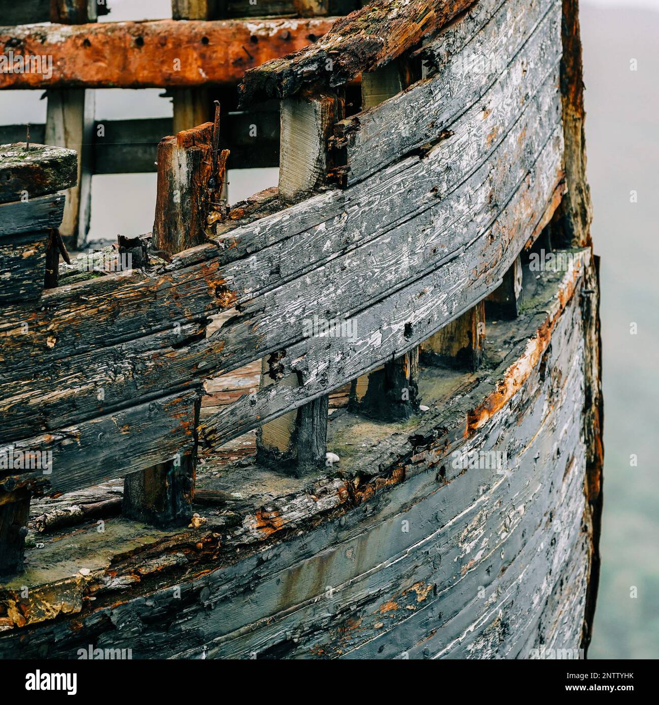 Corpach Shipwreck with Ben Nevis . Rusting remains of the MV Dayspring ...