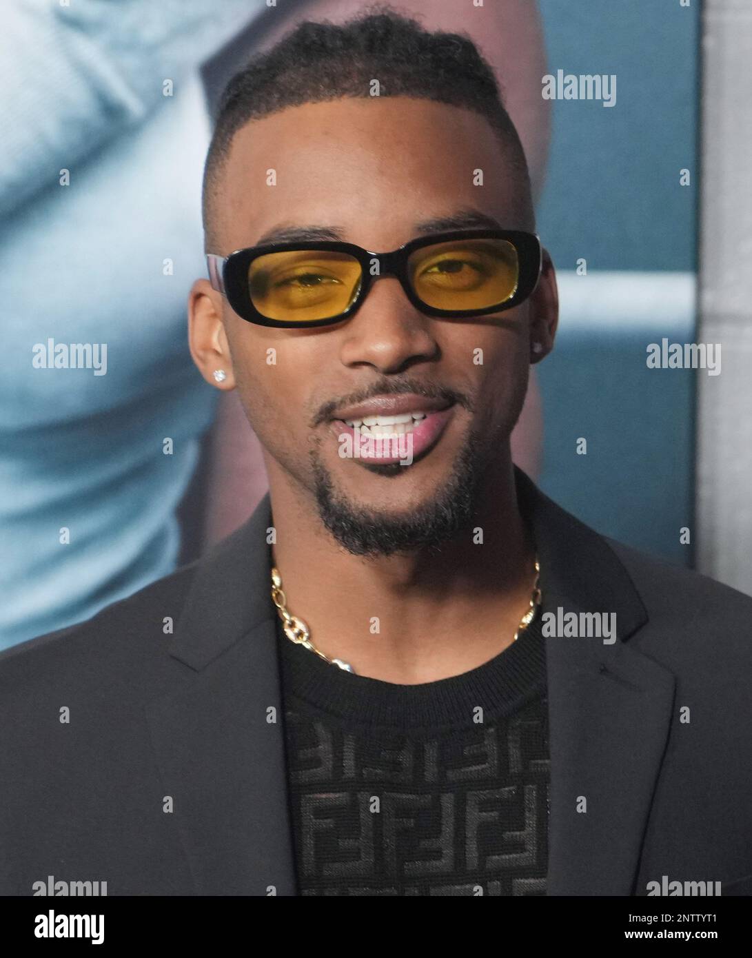 Los Angeles, USA. 27th Feb, 2023. Algee Smith arrives at the CREED III ...
