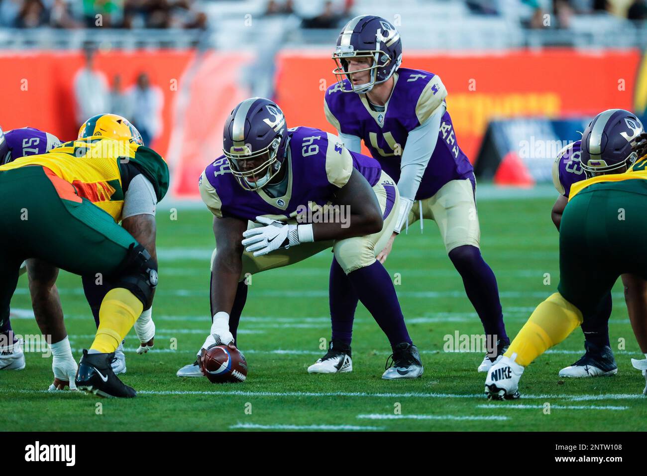 TEMPE, AZ - MARCH 03: Atlanta Legends quarterback Matt Simms (4) and ...