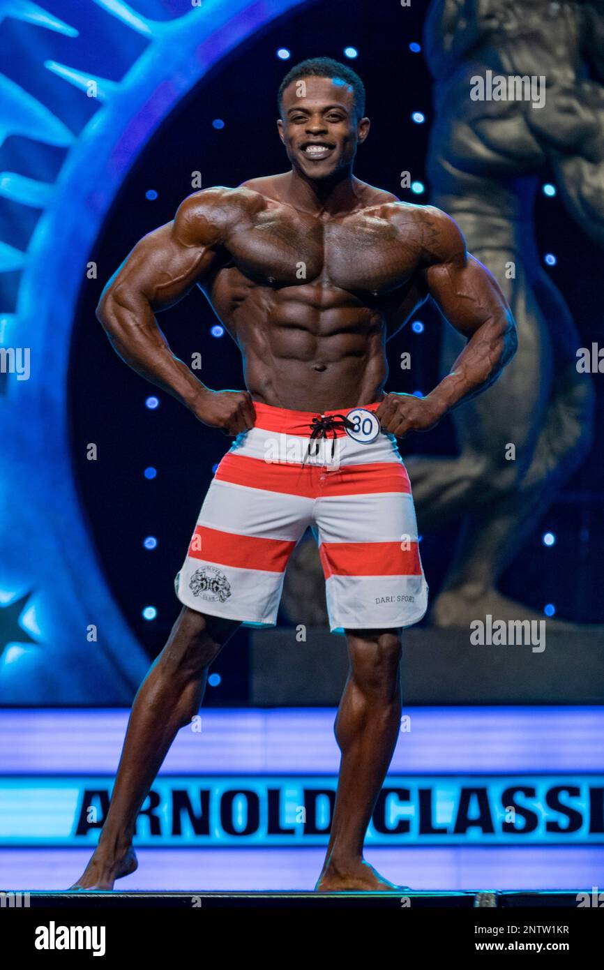 March 2, 2019 - Columbus, Ohio, U.S - Andre Ferguson competes in the ...