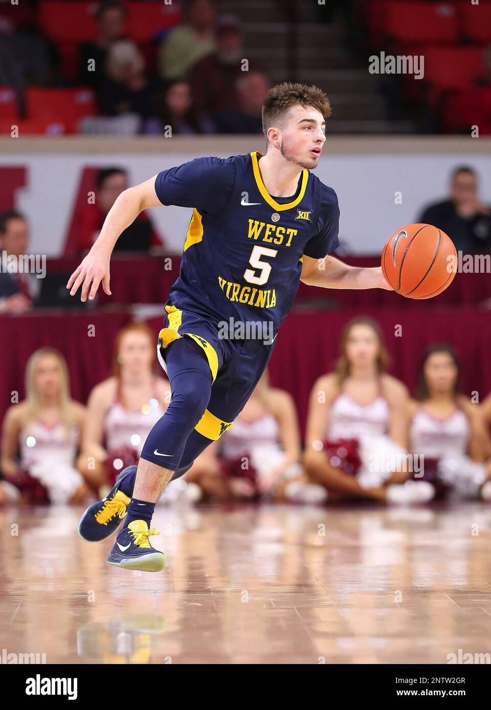 NORMAN, OK - MARCH 02: West Virginia Mountaineers Guard Jordan McCabe ...
