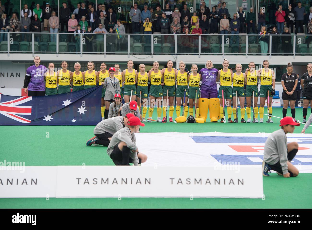 Hobart, Australia. 28th Feb, 2023. Australia National Women's field ...