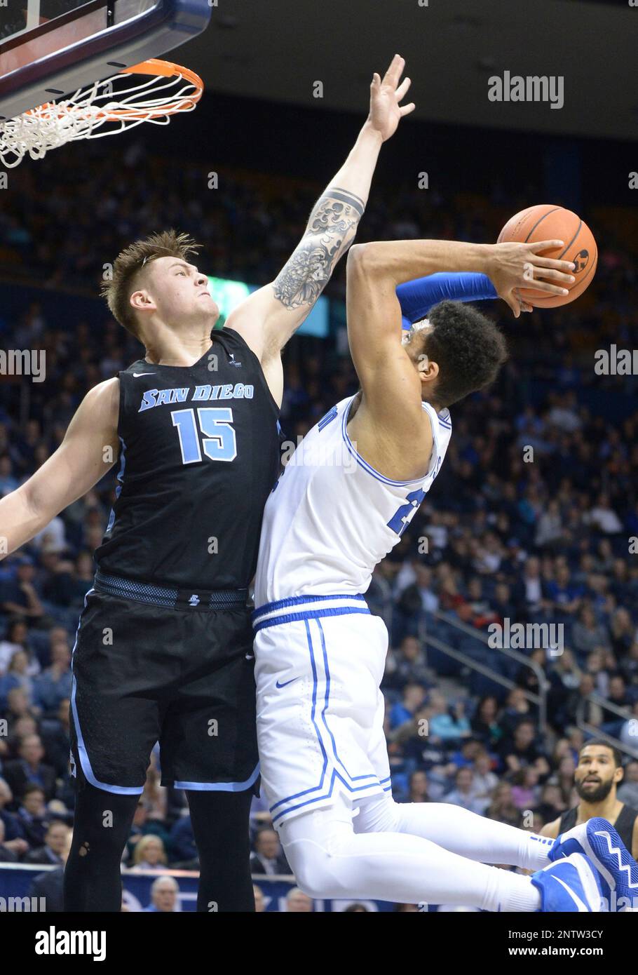 PROVO, UT - MARCH 02: Brigham Young Cougars forward Yoeli Childs (23 ...
