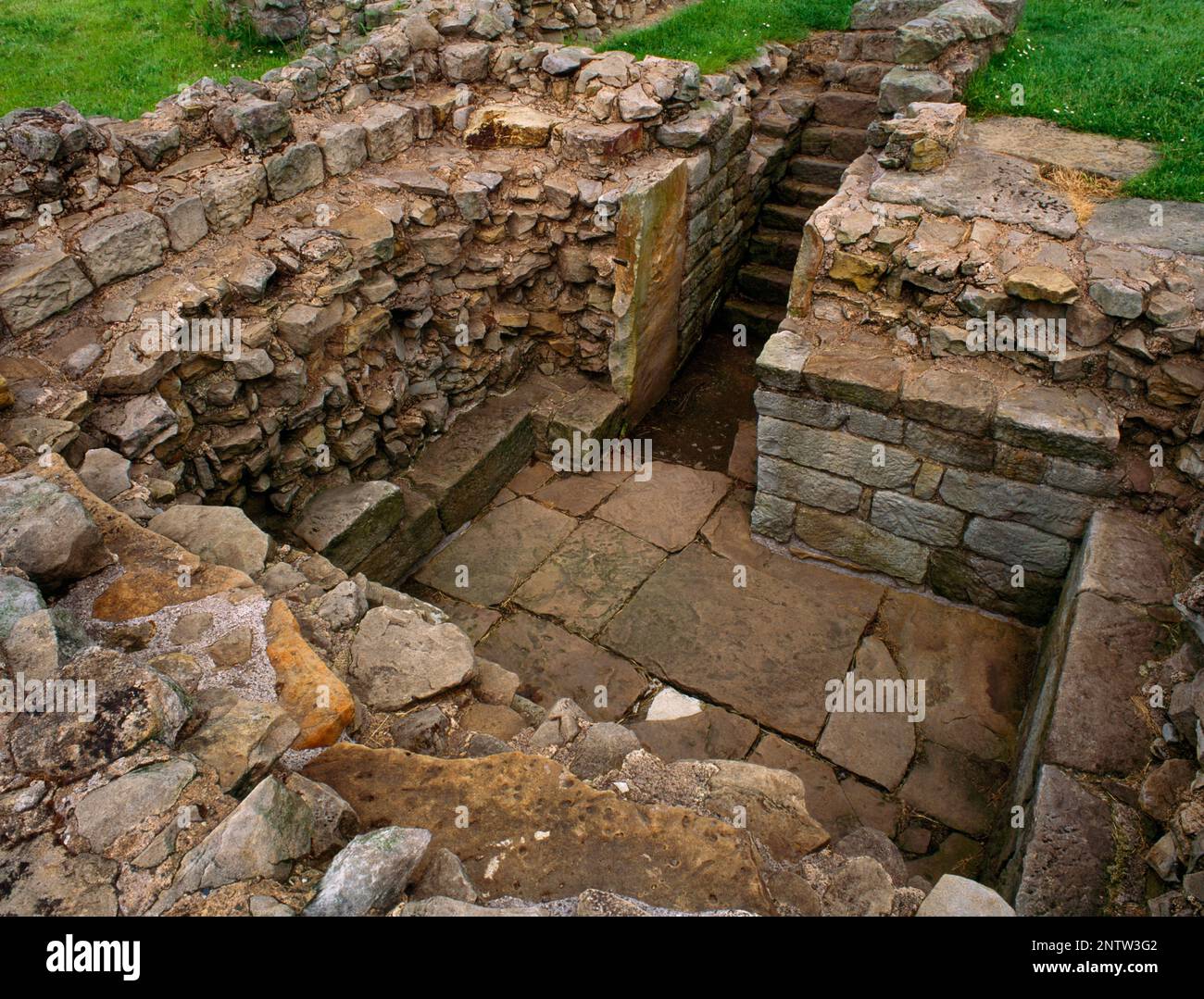 View N of the underground strong room in the headquarters building ...