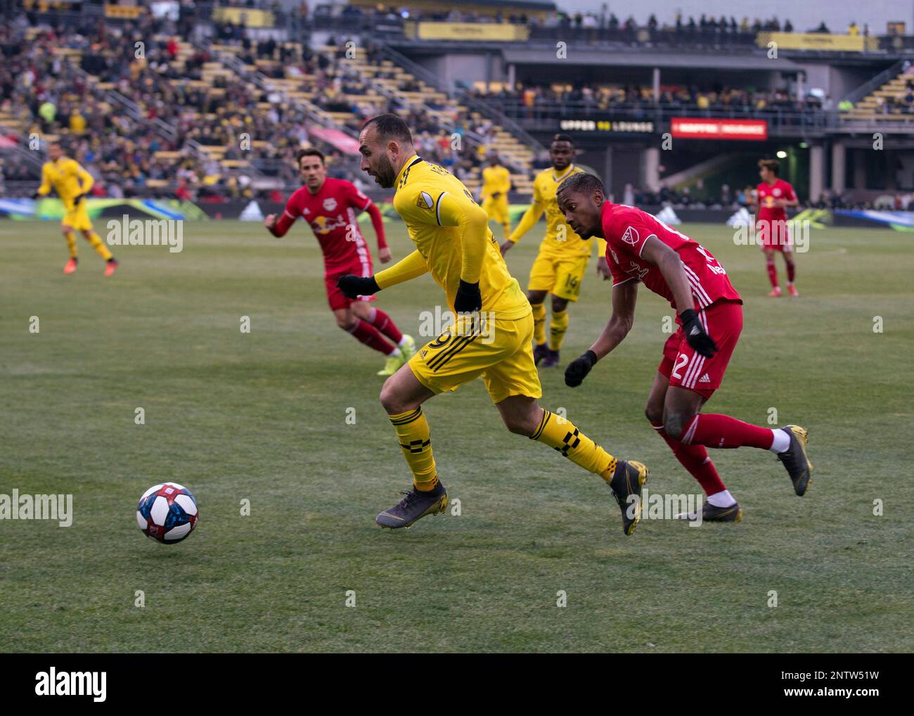COLUMBUS, OH - MARCH 02: Columbus Crew SC forward Justin Meram #9 ...