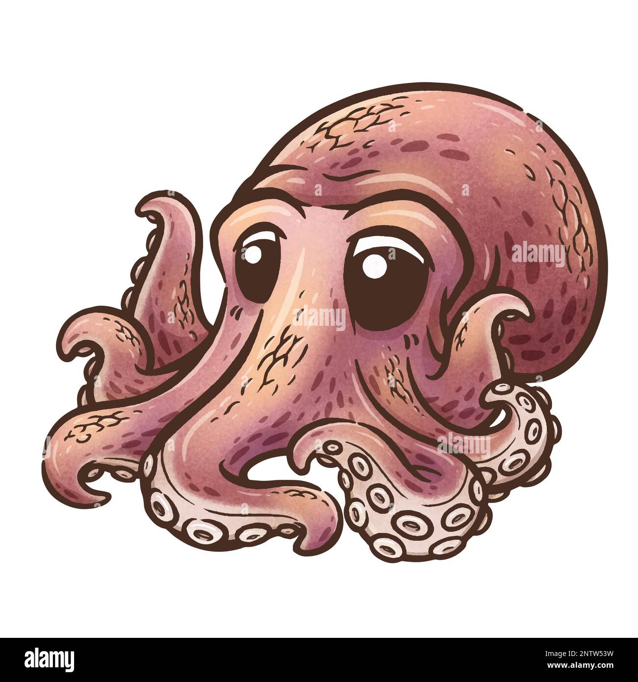 Vector illustration of Cartoon octopus Stock Vector Image & Art - Alamy