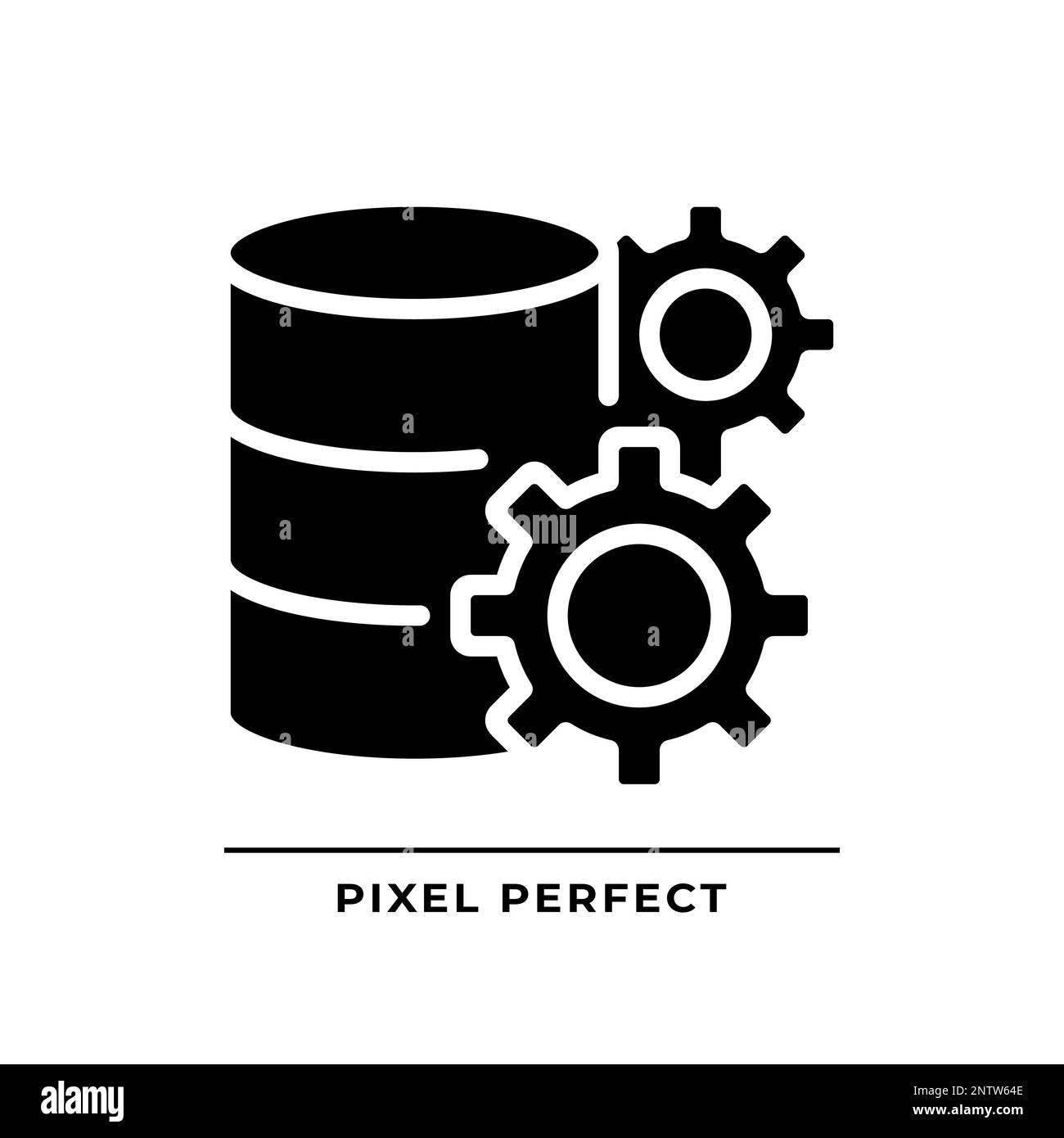 Data settings black glyph icon Stock Vector Image & Art - Alamy