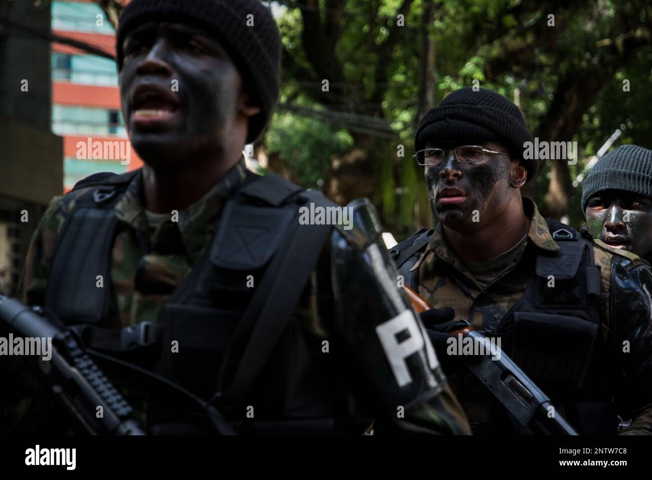 Salvador, Bahia, Brazil - September 07, 2016: Army special forces ...