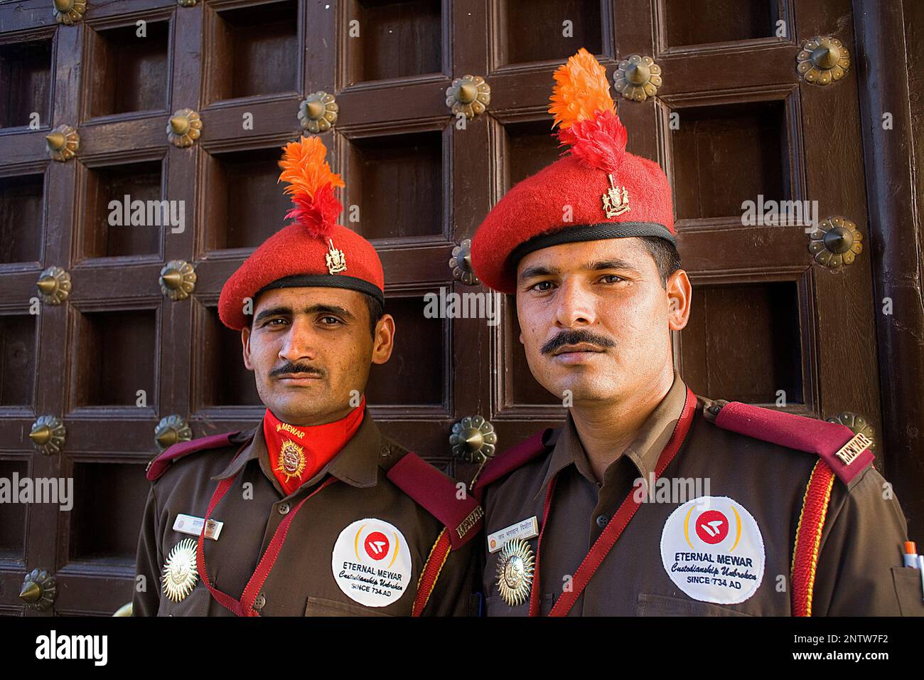 City Palace,guards,Udaipur, Rajasthan, india Stock Photo - Alamy