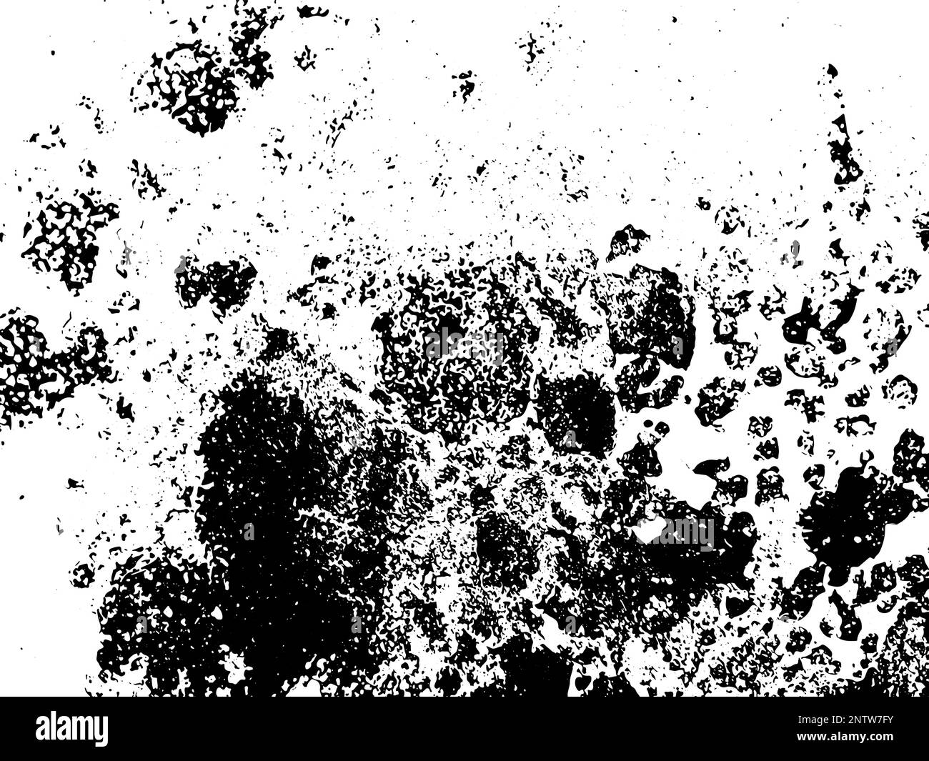 Rusty grunge texture. Aggressive damaged surface. Black white ...