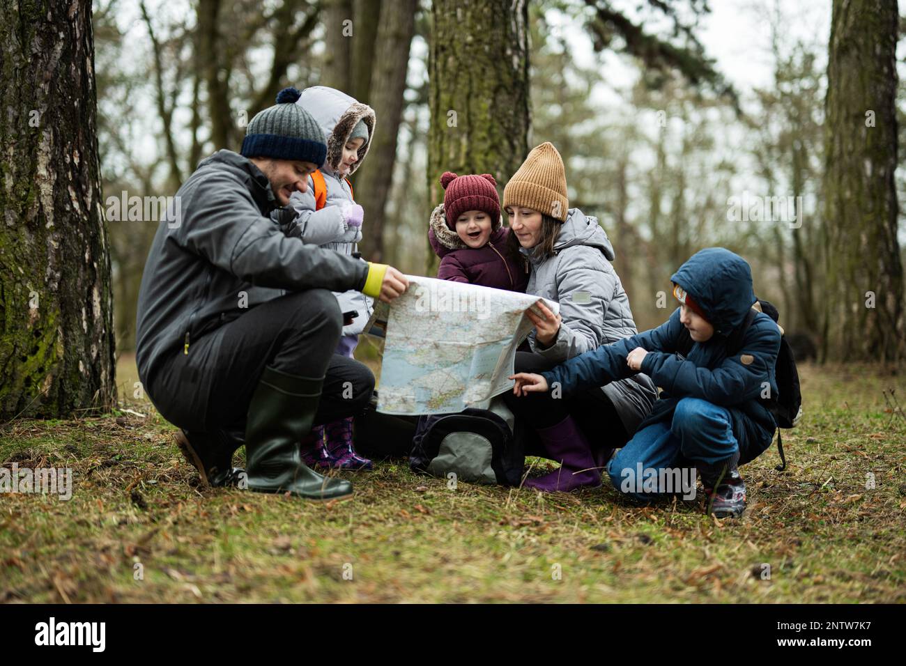 Hiking backpack map kids hi-res stock photography and images - Alamy