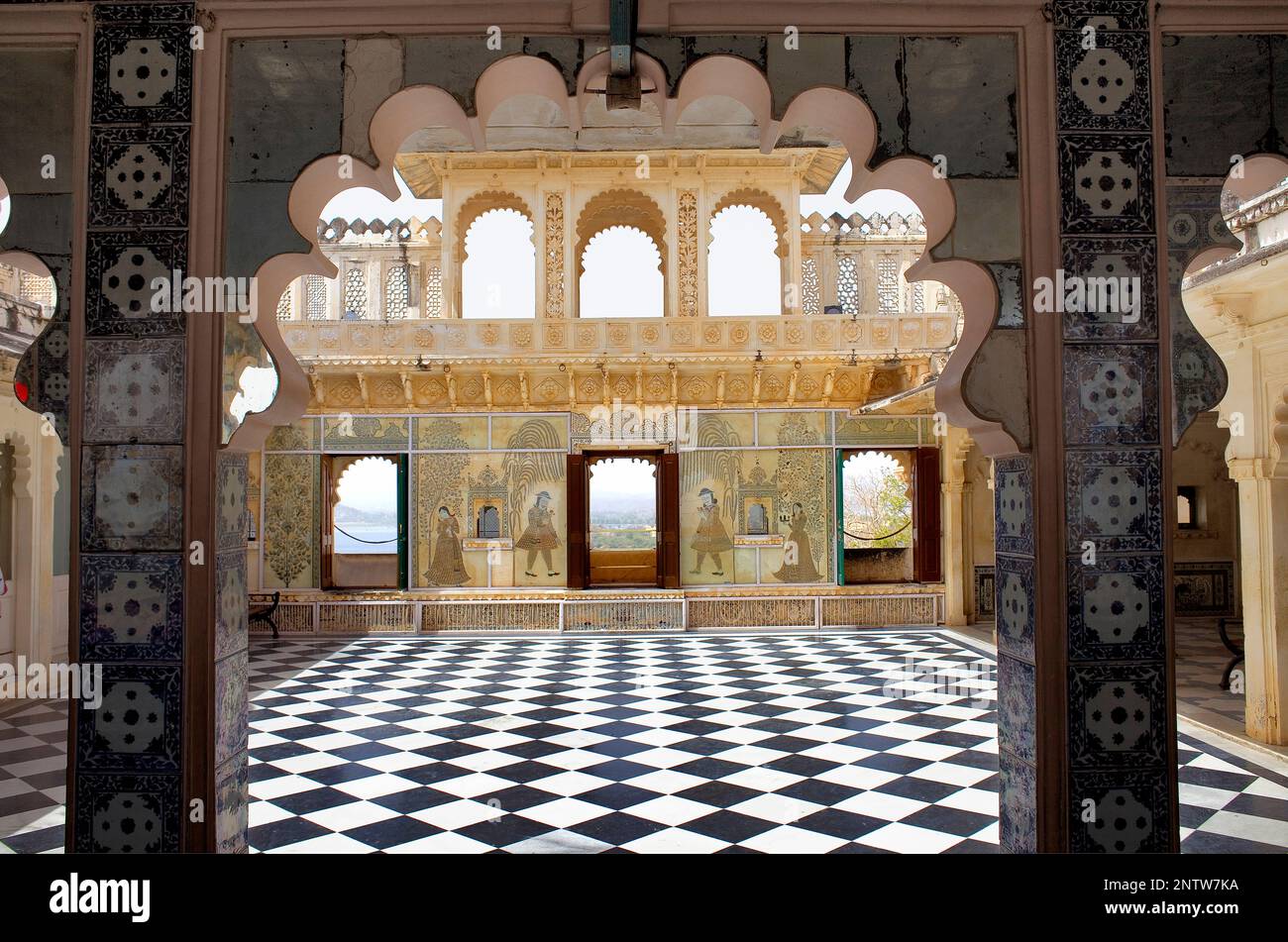 Terrace,City Palace,Udaipur, Rajasthan, india Stock Photo - Alamy