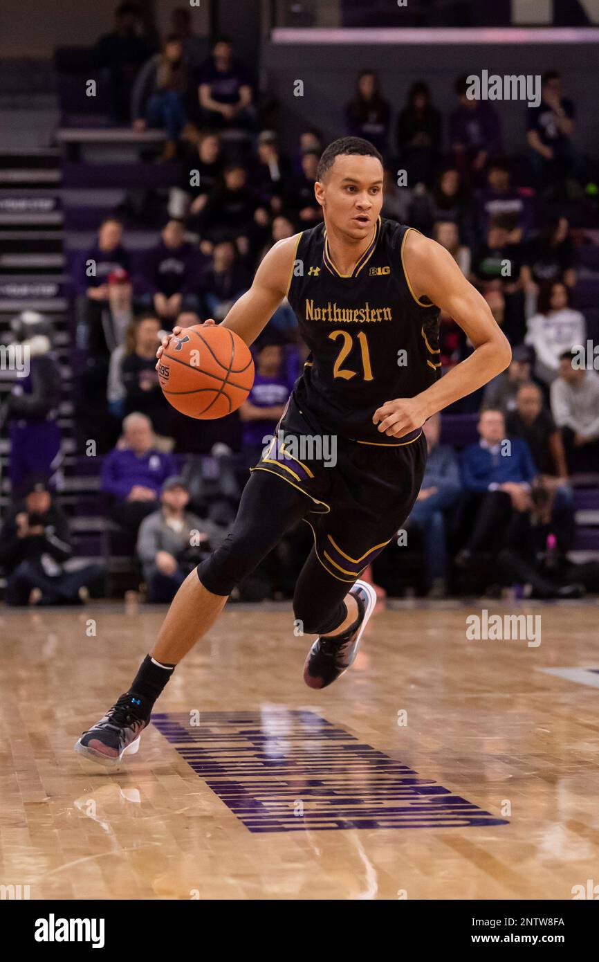 EVANSTON, IL - FEBRUARY 28: Northwestern Wildcats forward A.J. Turner ...
