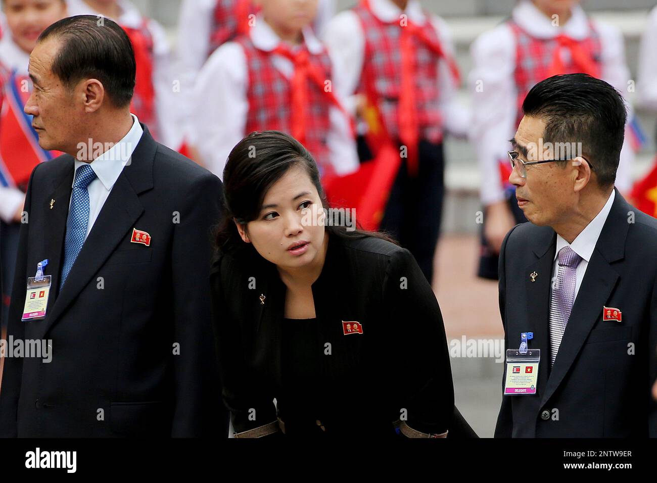 North Korean singer Hyon Song Wol, head of the Samjiyon Orchestra ...