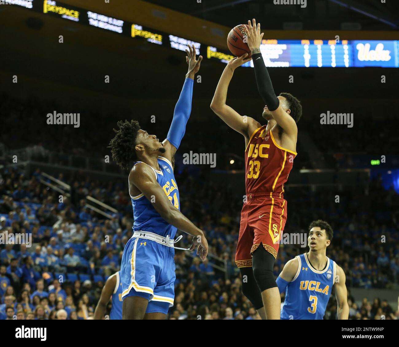 February 28, 2019 Los Angeles, CA..USC Trojans forward J'Raan Brooks ...