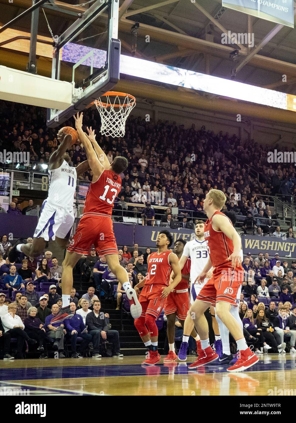 SEATTLE, WA - FEBRUARY 20: dWashington Huskies forward Nahziah Carter ...
