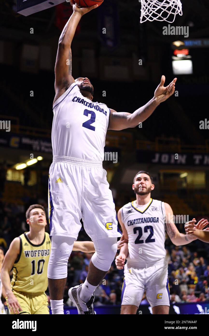 CHATTANOOGA, TN - FEBRUARY 28: Chattanooga Mocs guard Jerry Johnson Jr ...
