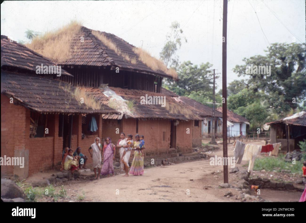 Rural Village Houses in Maharashtra, India Stock Photo - Alamy