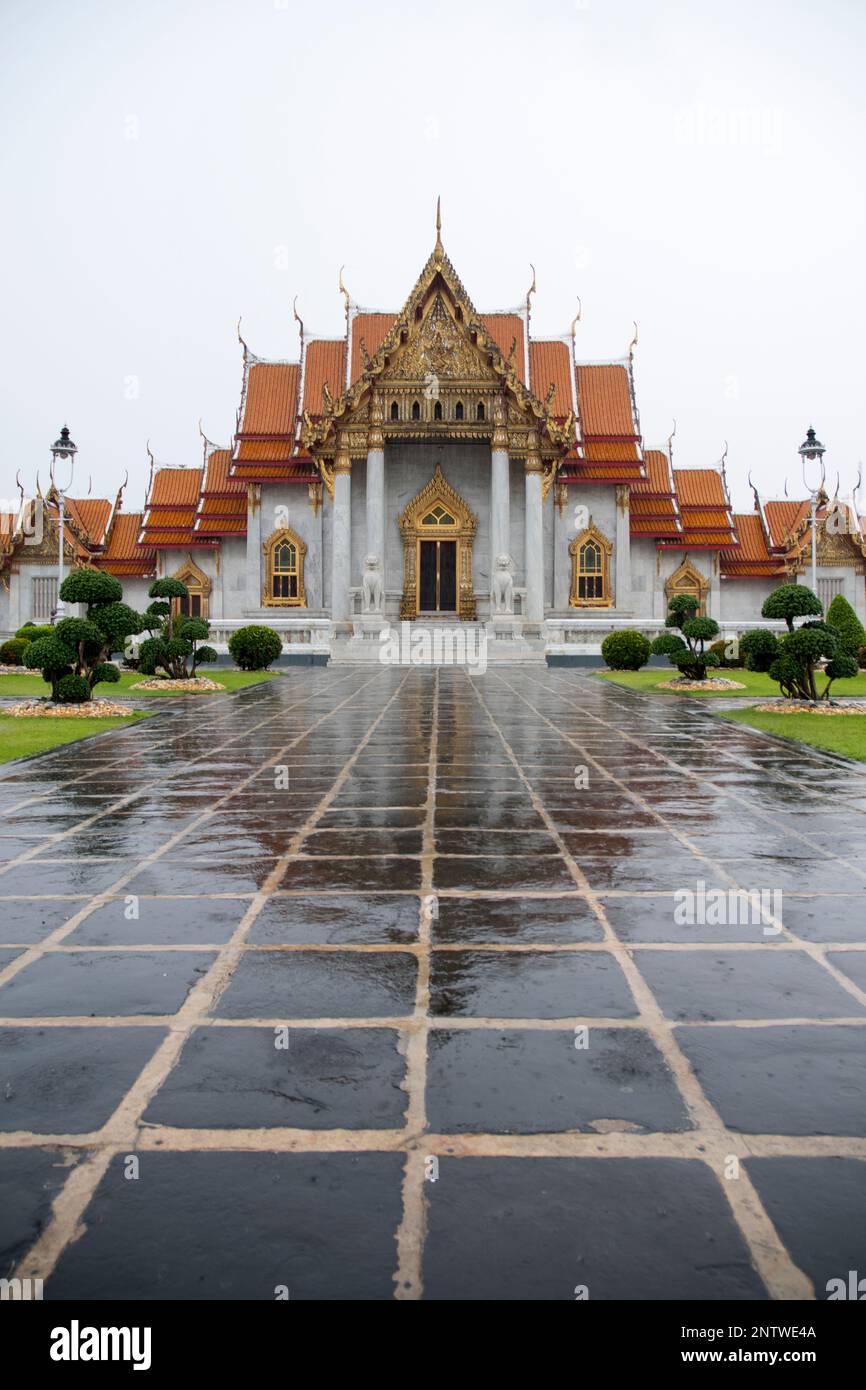 Wat Benchamabophit Dusitwanaram or Marble Temple in Bangkok. The Marble ...