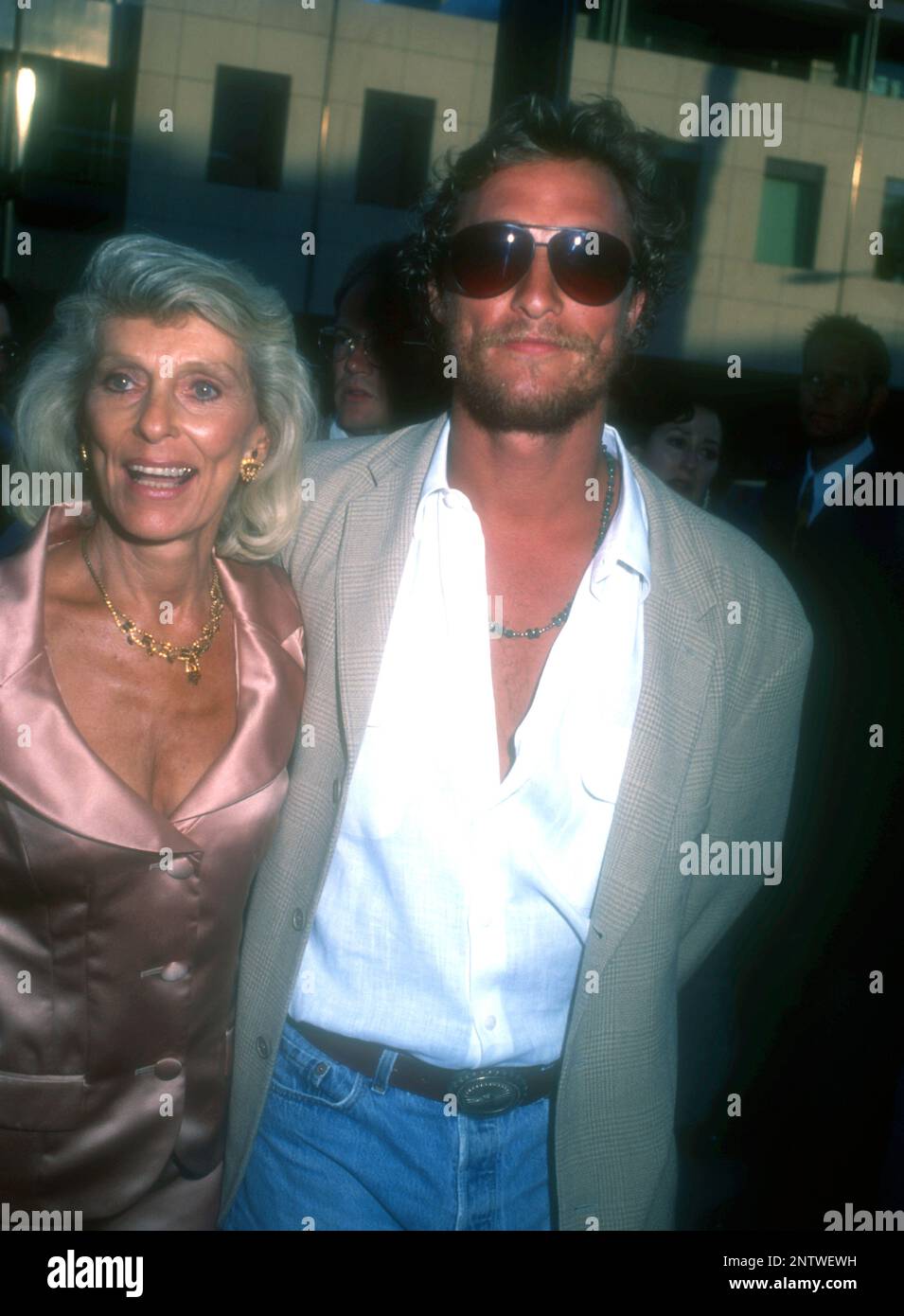Beverly Hills, California, USA 9th July 1996 Actor Matthew McConaughey and mother Kay ...