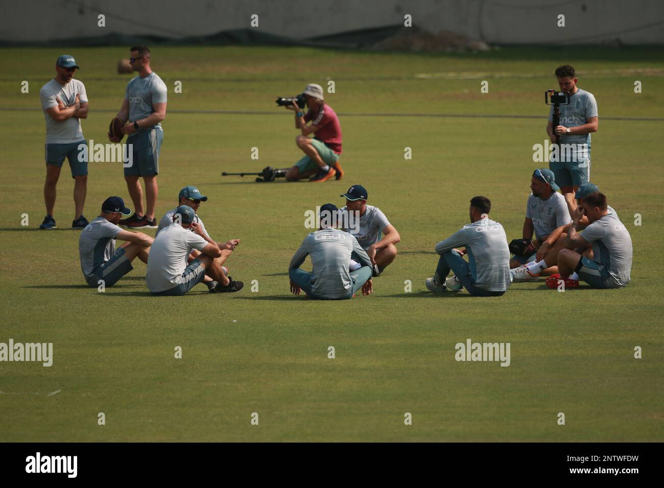 England One Day International Cricket Team attends practice at Sher-e ...