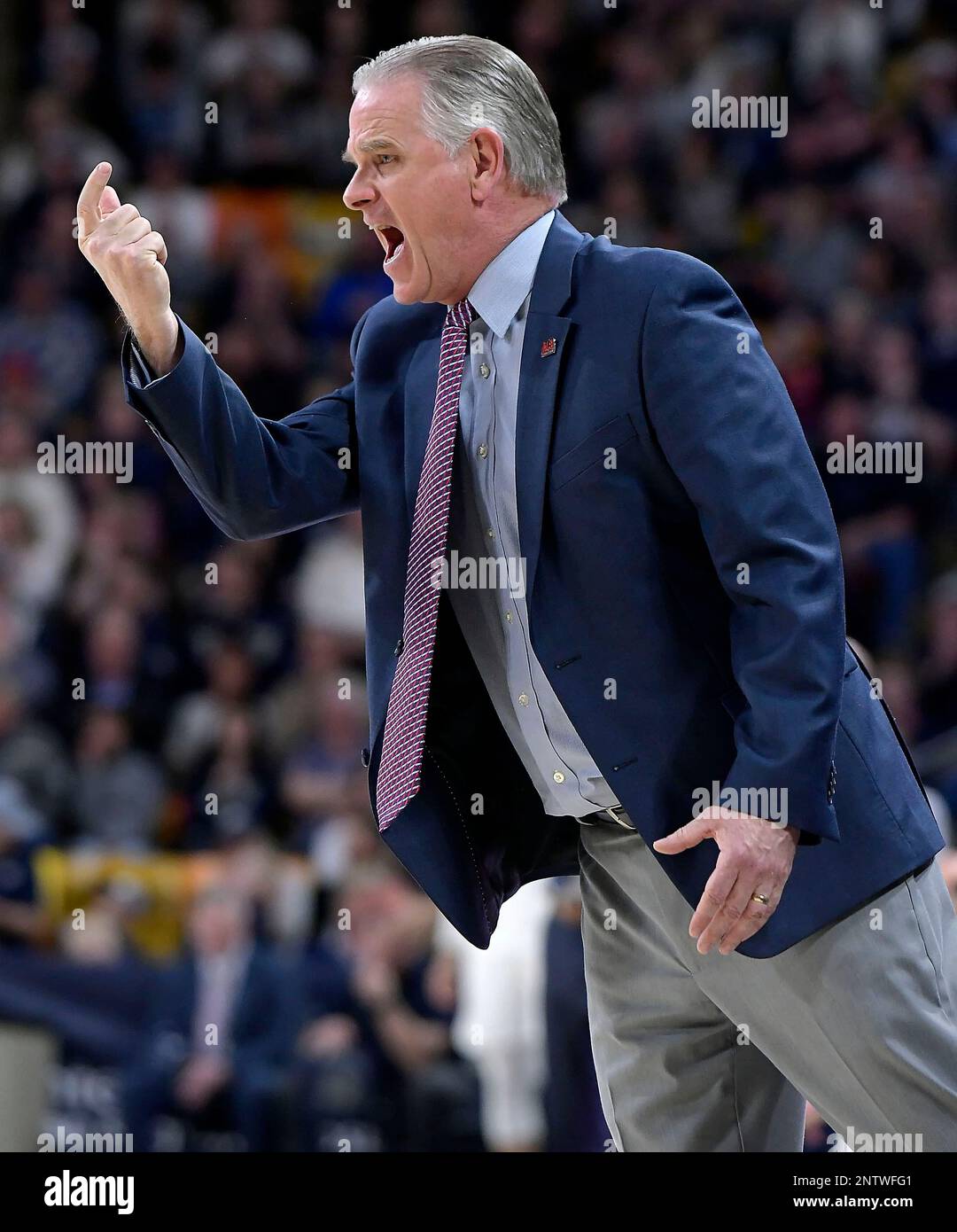 San Diego State head coach Brian Dutcher yells to his team after Utah ...