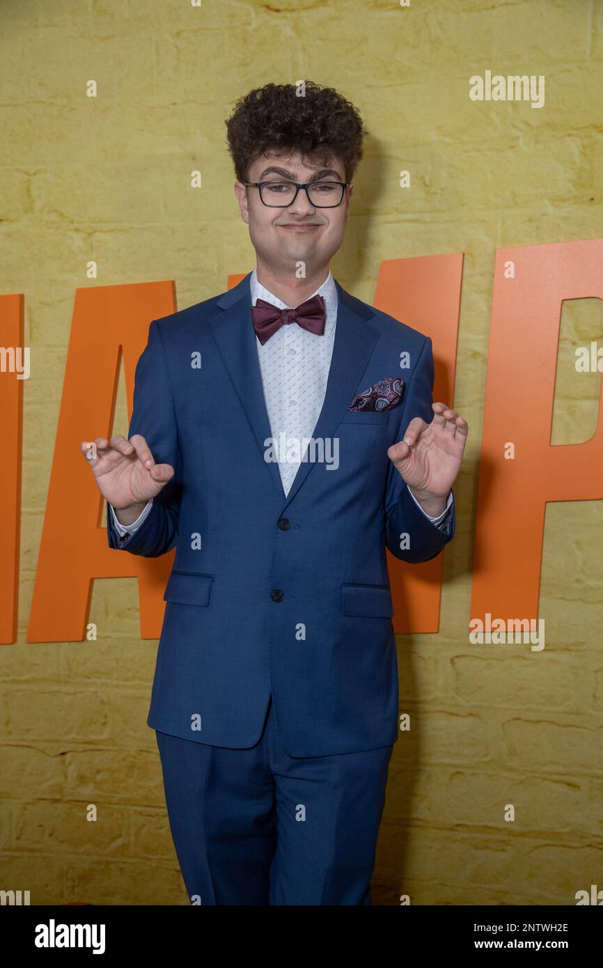 Alex Hintz attends the premiere of "Champions" at AMC Lincoln Square ...