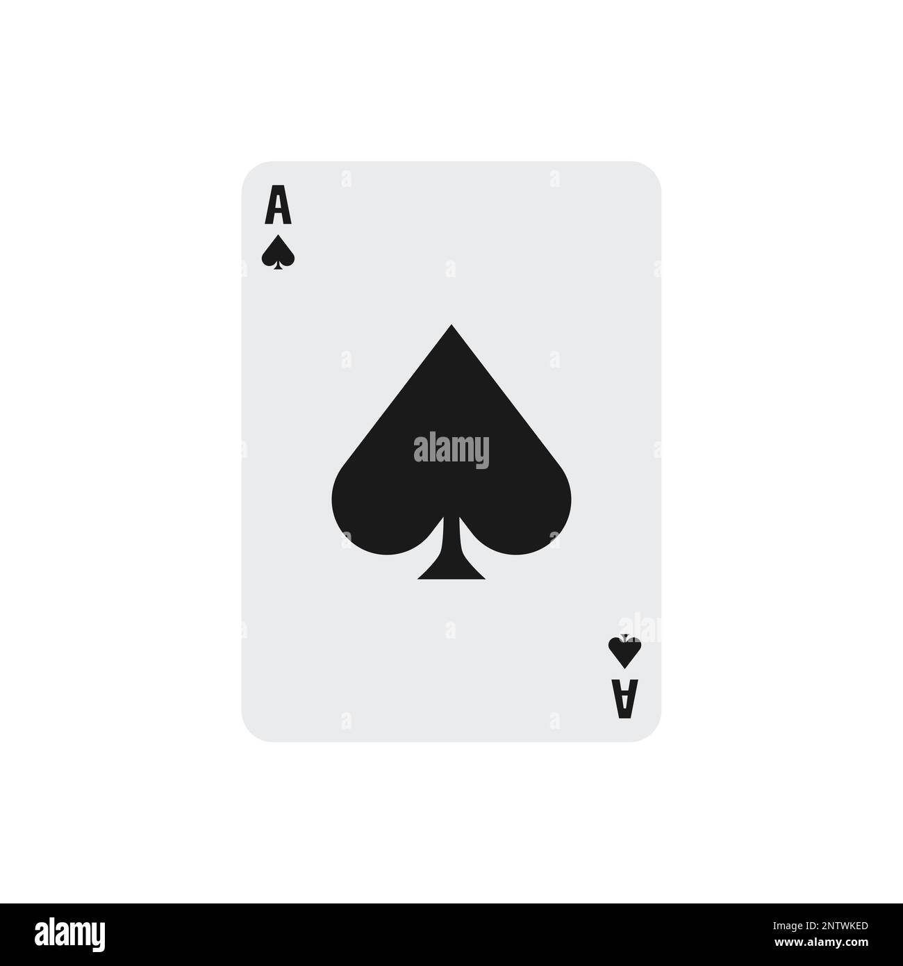 Ace playing card for poker hand game. Vector Illustration Stock Vector ...