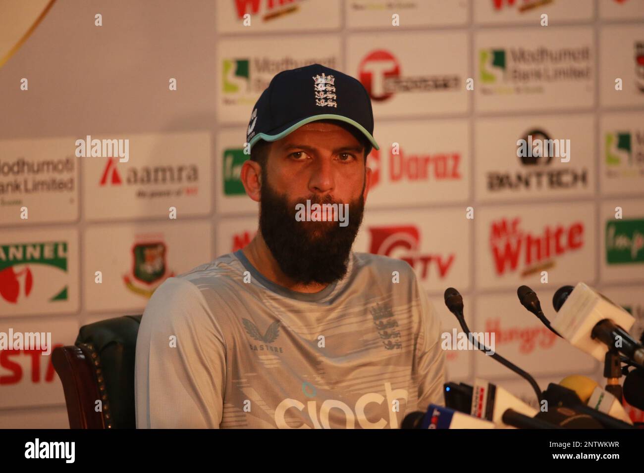 England all rounder batter Moeen Ali attends pre-match press conference ...