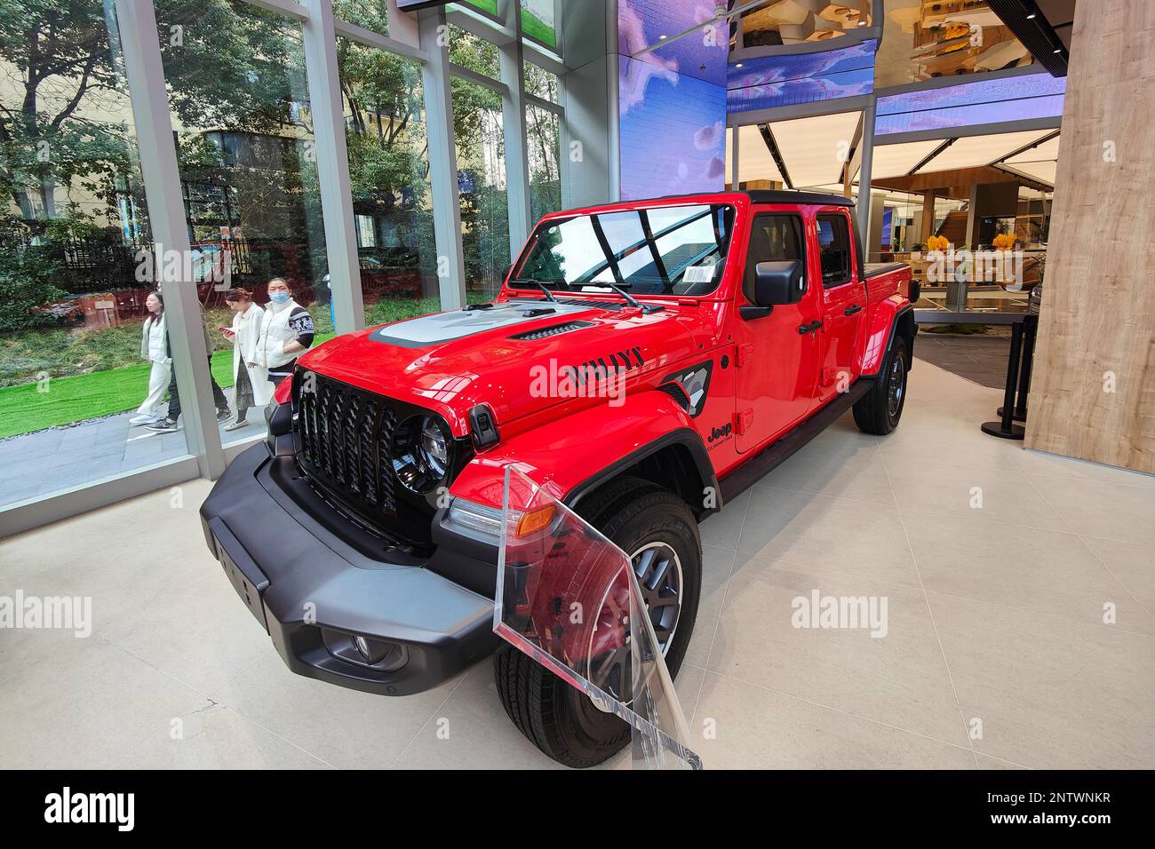 SHANGHAI, CHINA - FEBRUARY 28, 2023 - Cars are displayed at the Jeep ...