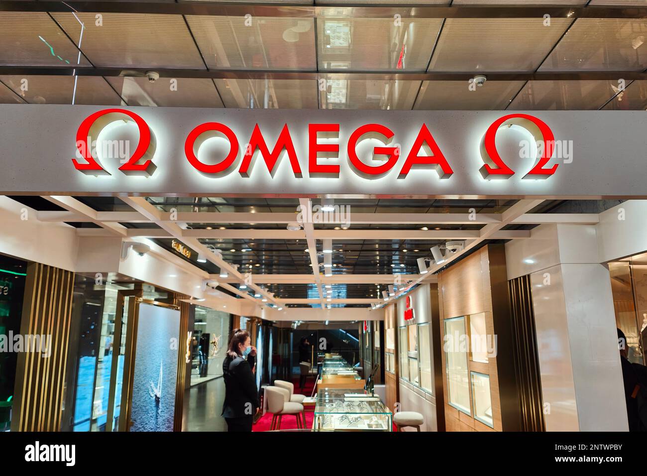 SHANGHAI, CHINA - FEBRUARY 28, 2023 - OMEGA Omega watches in Shanghai ...