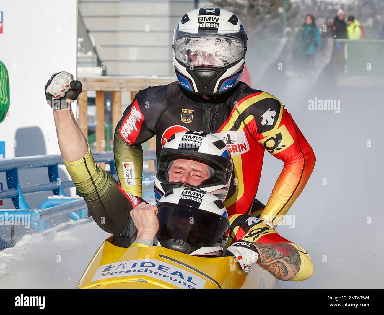 Germany's Nico Walther, Paul Krenz, Alexander Roediger and Eric Franke ...