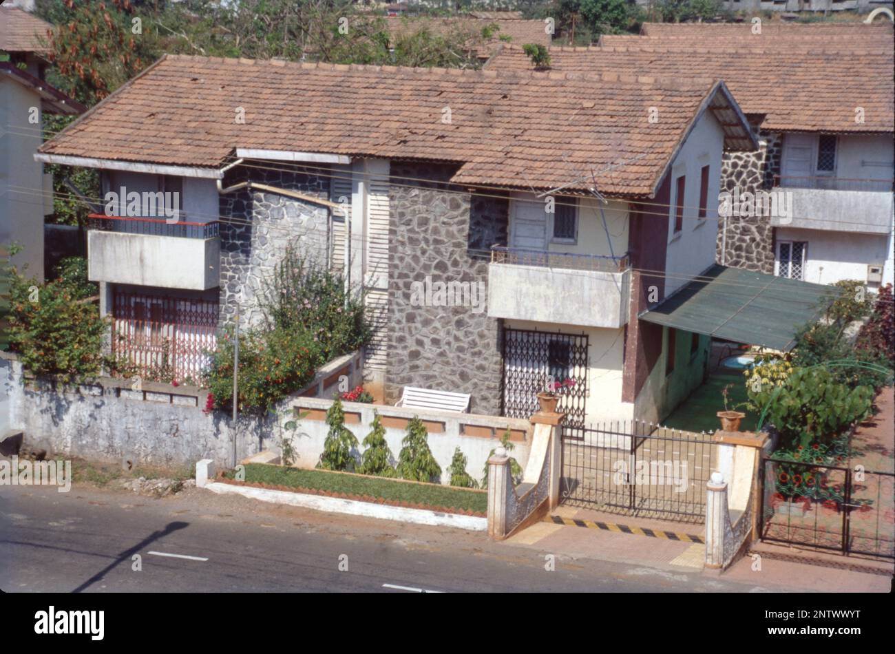Arial View of Banglow's at Tithal Beach, Valsad, Gujrat, India Stock ...