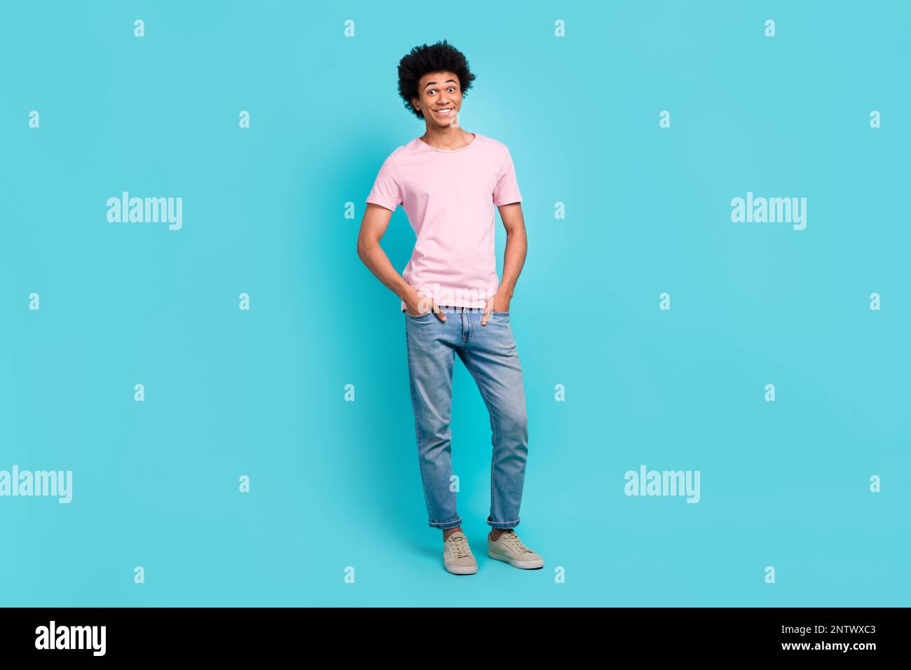 Full body size photo of young model smiling man wear stylish casual ...