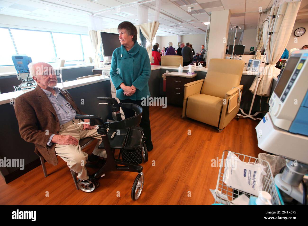 Infusion center patient Philip Yager and wife Jane were on hand during ...