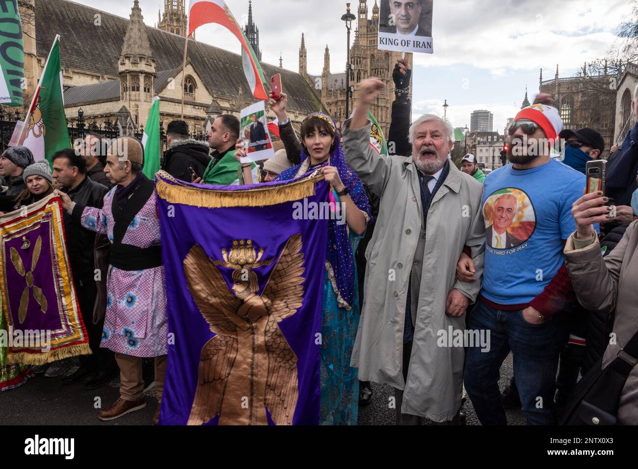 Pahlavi supporters hi-res stock photography and images - Alamy