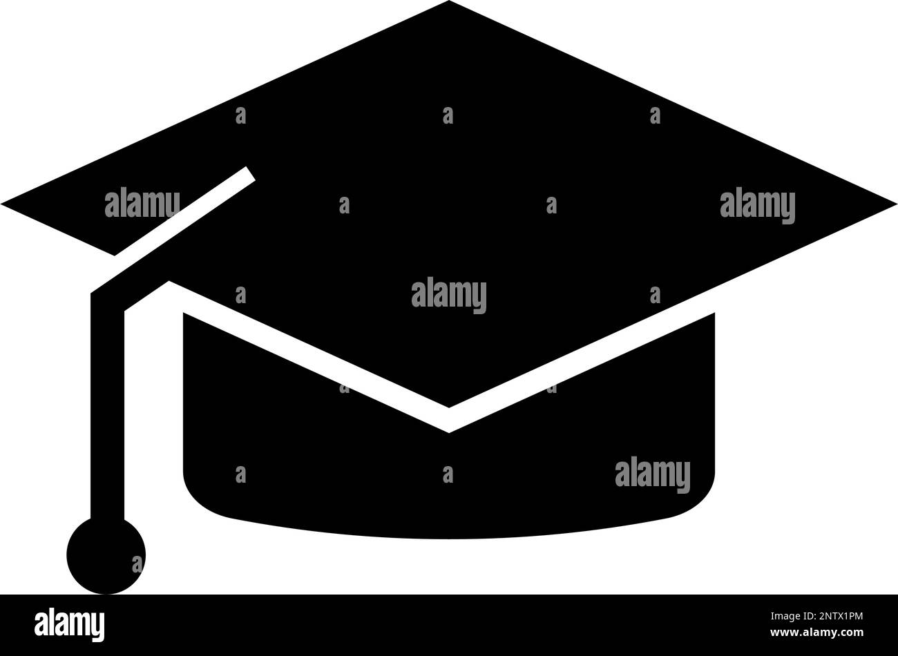 Graduation hat. Degree. Education. Editable vector Stock Vector Image ...