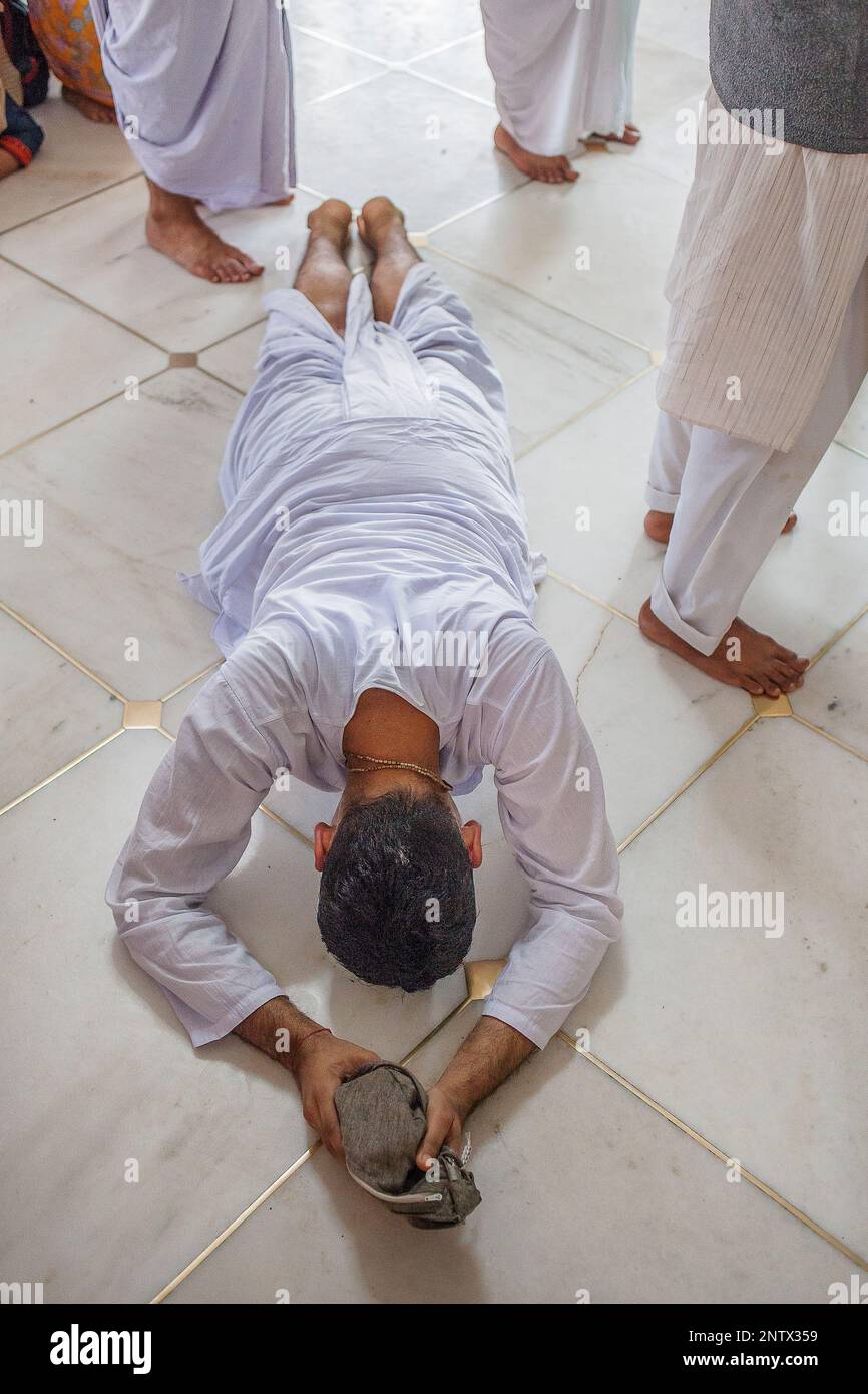 Praying, ISKCON temple, Sri Krishna Balaram Mandir,Vrindavan,Mathura ...
