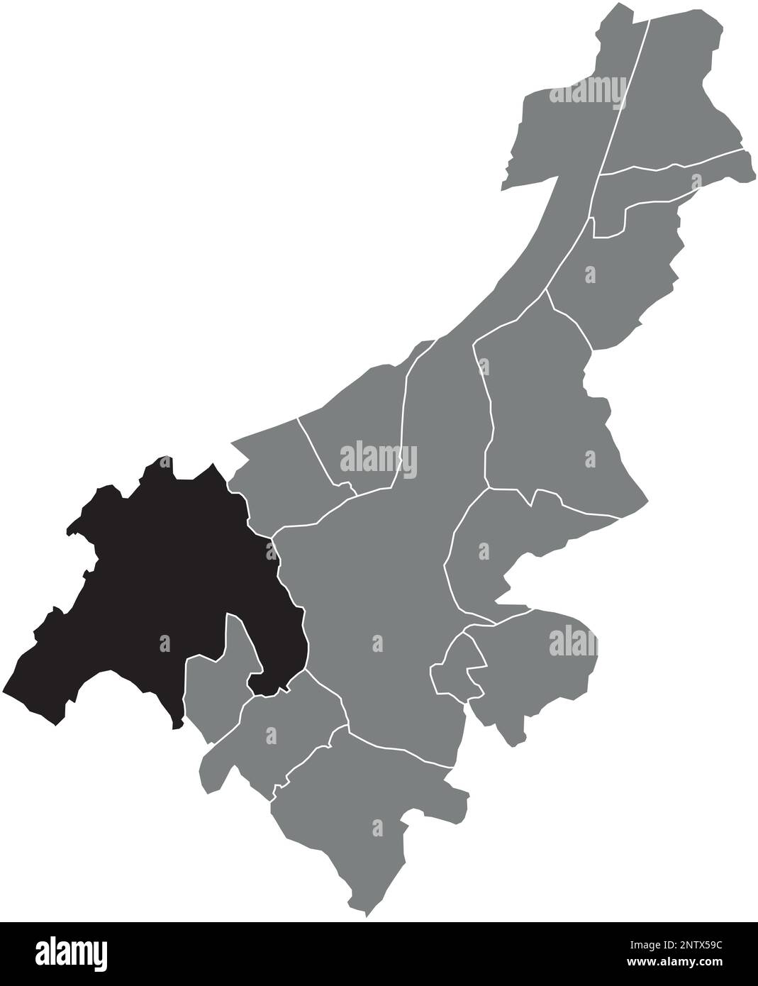 Locator map of the DRONGEN MUNICIPALITY, GHENT Stock Vector Image & Art ...