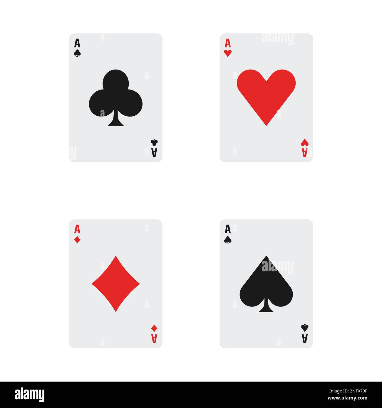 Four aces playing cards for poker hand game Stock Vector Image & Art ...
