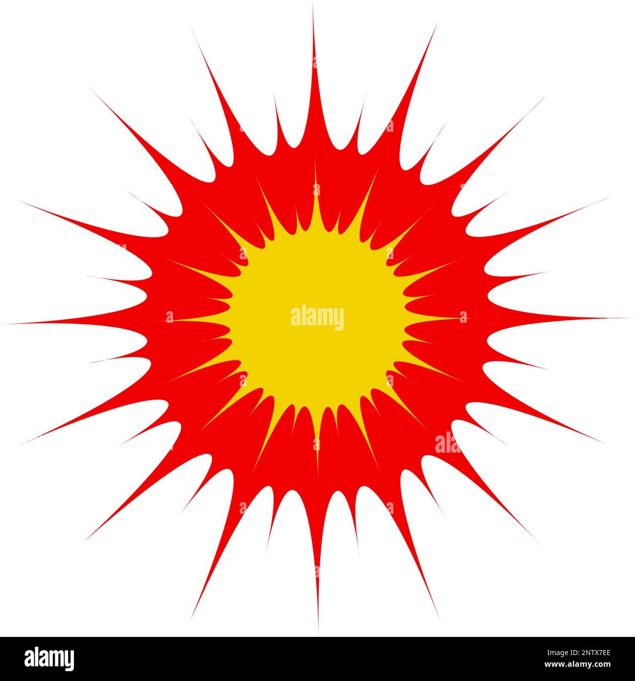 Fire Explosion Icon. Bombing. Editable vector Stock Vector Image & Art ...