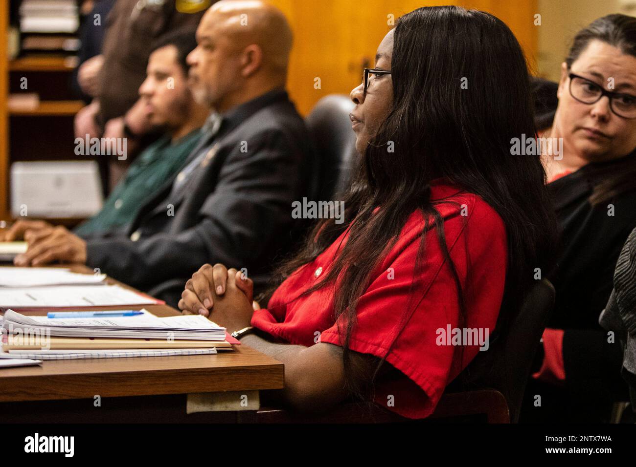 Kemia Hassel, 22, appears with her co-defendant, Jeremy Cuellar, 24 ...